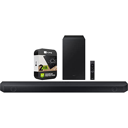 SAMSUNG HW-Q600C/ZA 3.1.2ch Soundbar and Subwoofer with Dolby Audio (Renewed) Bundle with 2 YR CPS Enhanced Protection Pack