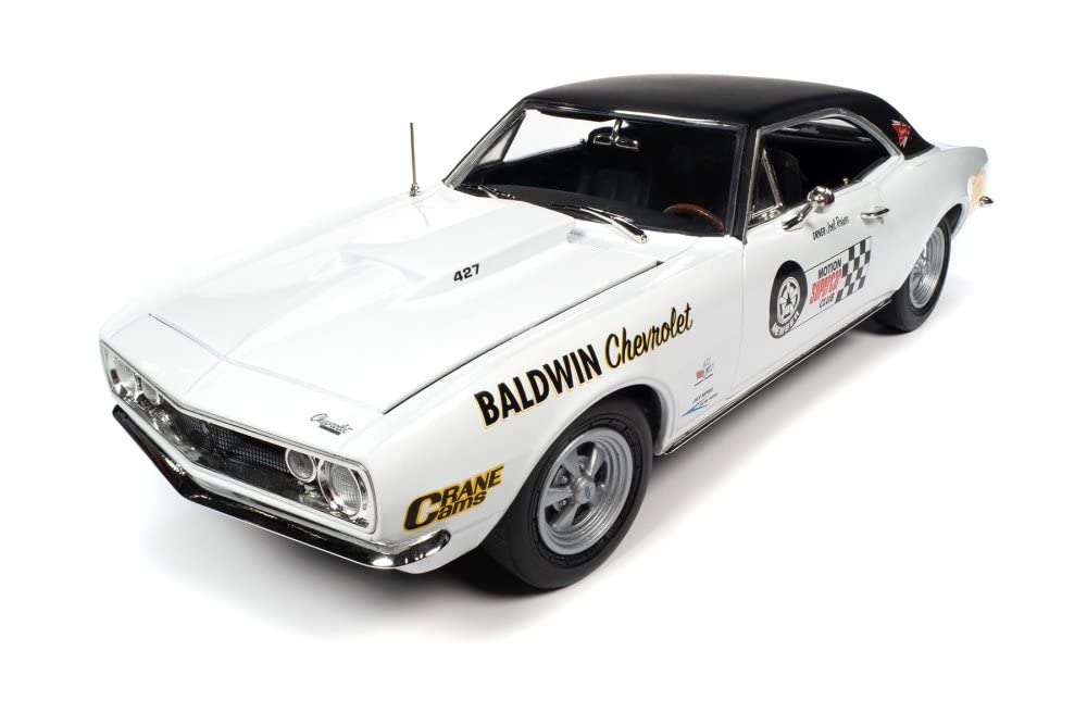1967 Camaro SS 427, White - Auto World AMM1275-1/18 Scale Diecast Model Car