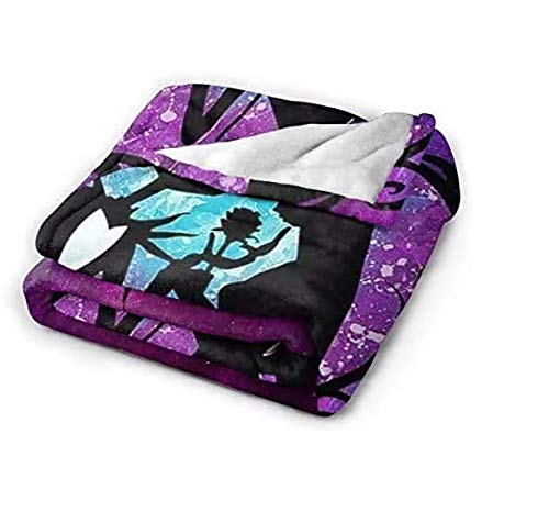 Vanson Nightmare Before Christmas Blanket Valentine's Lovers Decor Luxury Royal Plush Blanket, Soft Blanket Throw 80x60 inch, Purple