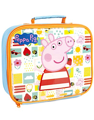 Peppa Pig Lunch Bag Set (Lunch bag, 430ml BPA Free Bottle & Lunch box)