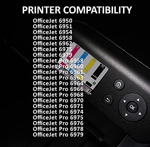 TOINKJET Compatible Replacement for HP 902XL 902 XL Ink Cartridge for Officejet 6978 6975 6968 6962 6958 6950 (Black, 2-Pack)