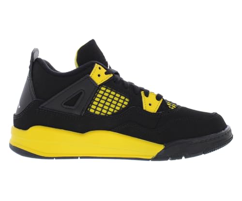 Nike Jordan 4 Retro Little Kids Shoes Size - 2 Black/White