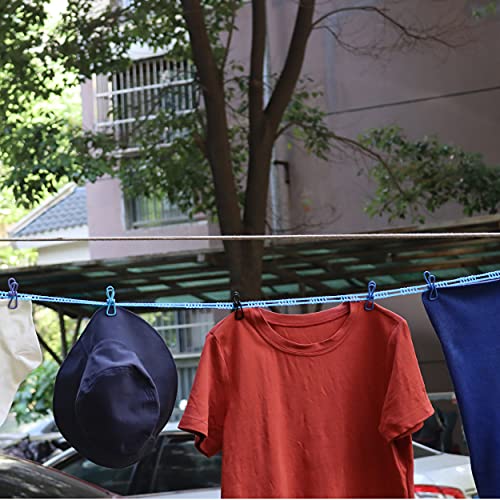 QingLHC Clothes Pins Multipurpose,Metal Clip PVC-Coated 2 inch Utility Clips for Clothes Line Bag Sealing Paper Clips Kithch Clips Laundry Hanging (30pcs) LHC018, Multicolor