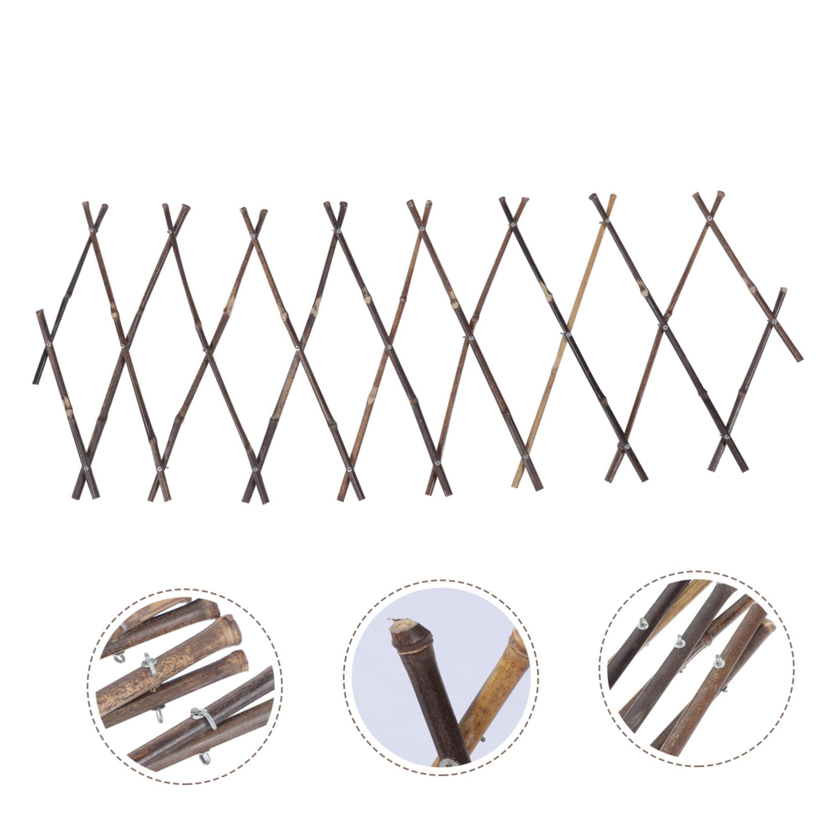 OFFSCH Corrosive Decorative Fence Screen for Garden Yard with Gate Stylish Outdoor Fence for Enhanced Privacy and Aesthetic Appeal