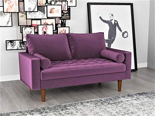 US Pride Furniture S5458-LV Love Seats, Purple