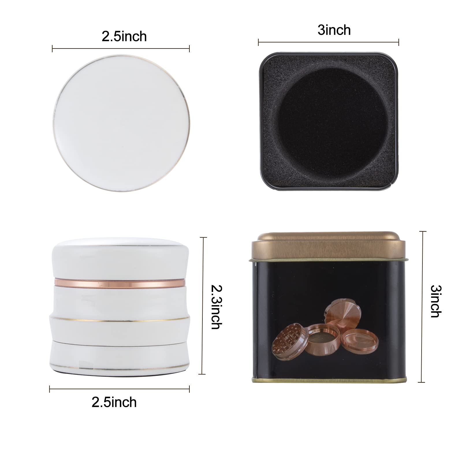 Ceramic Spice Grinder - Blue