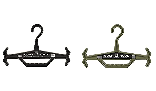 Original Tough Hook Hangers Multi Pack Set of 2 |USA Made | Black Foliage