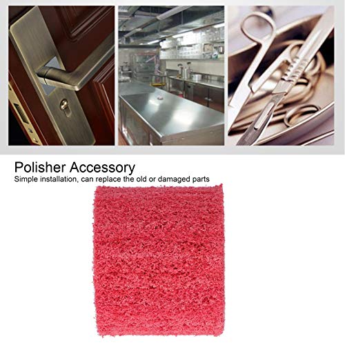 4.7x3.9in Nylon Polishing Wheel Polishing Machine Burnishing Wheel Polisher Accessory Red Polishing Tool