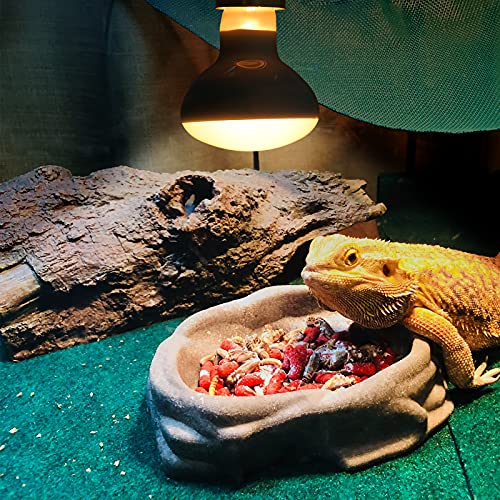Infrared Heat lamp Basking Spot Light Bulb,LEDESIGN 75 Watt White Heat Lamp Bulbs for Reptiles and Amphibian Use, 2 Packs (White)