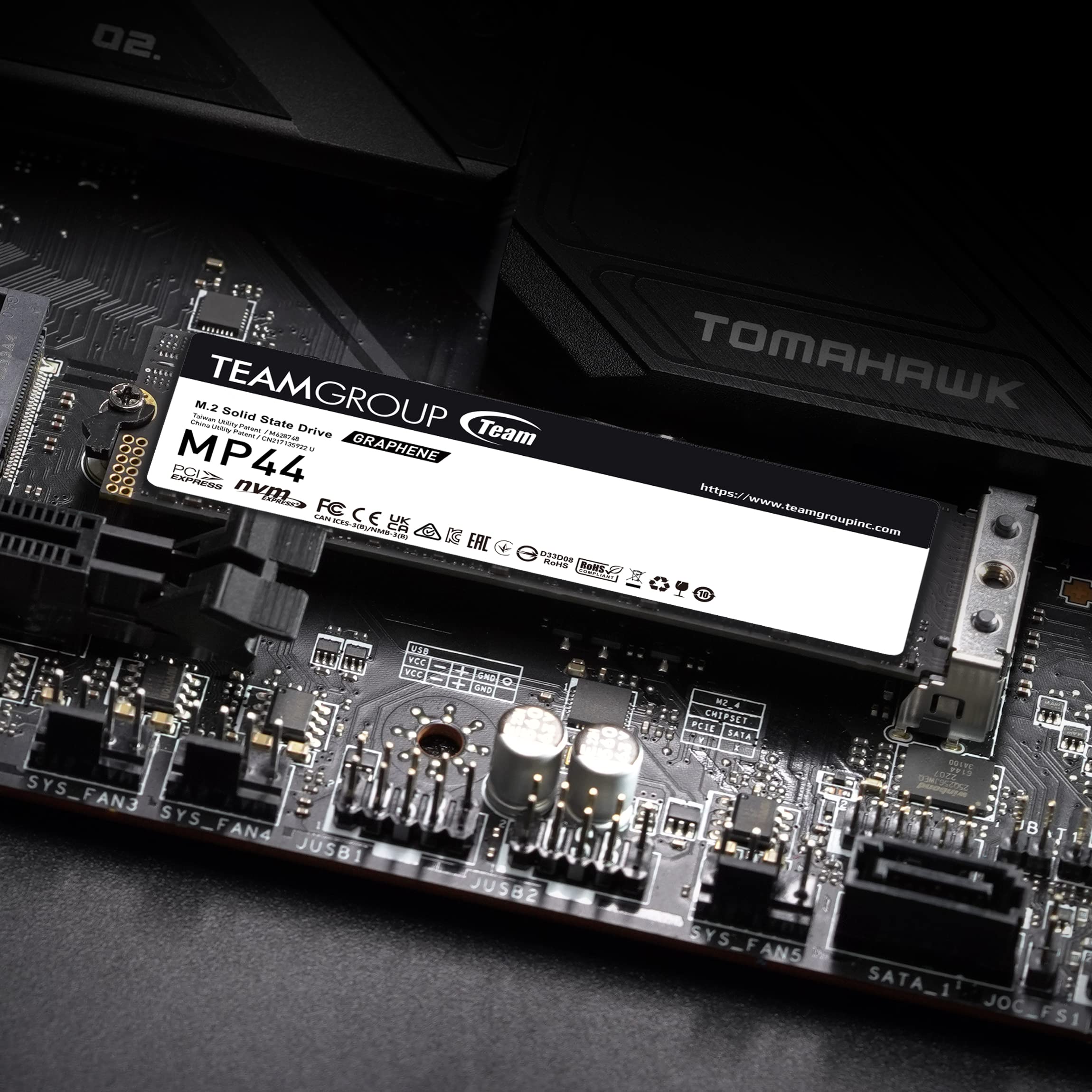 TEAMGROUP MP44S SSD 1TB SLC Cache Gen 4x4 M.2 2230 PCIe 4.0 NVMe Steam Deck ASUS ROG Ally Mini PCs R/W Speed up to 5000/3500 MB/s TM5FF3001T0C101