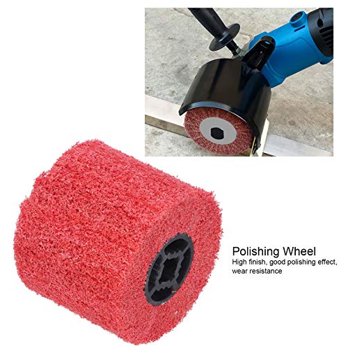4.7x3.9in Nylon Polishing Wheel Polishing Machine Burnishing Wheel Polisher Accessory Red Polishing Tool