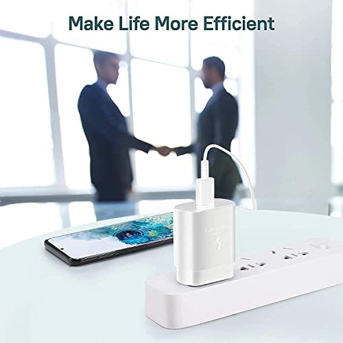 Samsung S23 Super Fast Charger,25 Watt PD USB C Type C Charger for Samsung Galaxy S22/S22 Plus/S22 Ultra 5G/A14/Z Flip 3/S21/S21 Plus/S21 Ultra 5G/S20/S20 Plus/S20 Ultra,with 5-ft USB C to USB C Cable