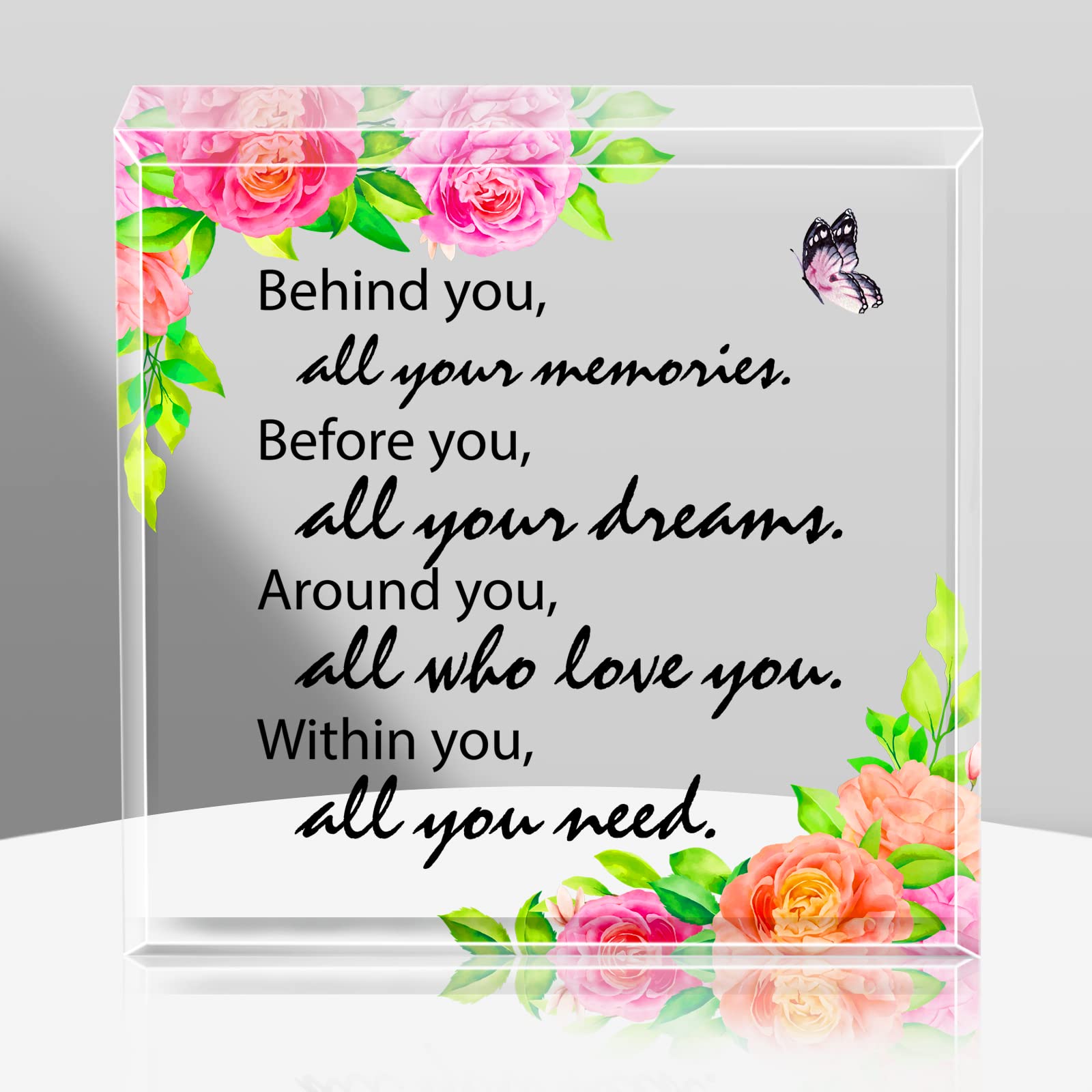 WhatSign Graduation Gifts for Her - 2024 Graduation Gifts for Kids Acrylic Keepsake Paperweight Middle High School College Graduation Gifts for Her Him