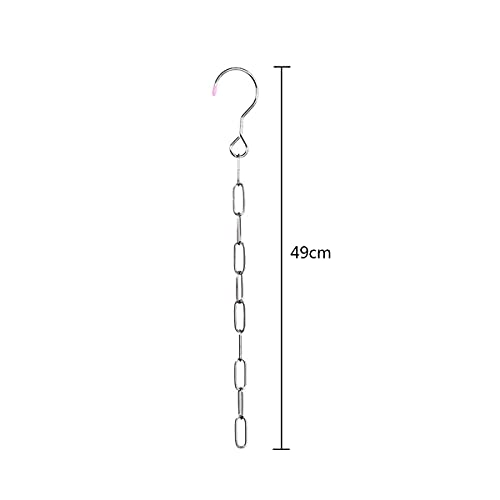 6Pcs Saving Space Clothes Hanger Chains Stainless Steel Clothes Hanger Organizer Wardrobe Space Saver Hanger Multi-Layer Hangers Chains College Dorm Room Essentials Hangers