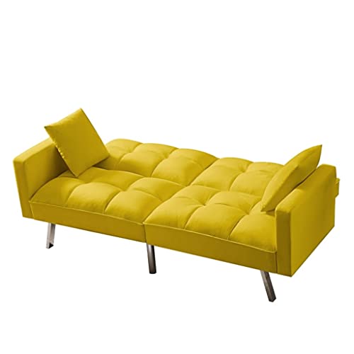 TBGFPO Futon Sofa Bed, Mid-Century Convertible Couch Loveseat Sleeper for Small Space,