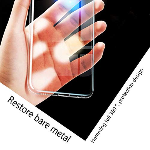 KJYF Phone Case for ZTE Blade A71 (6.52"), with [2 x Tempered Glass Protective Film], Clear Soft TPU Shell Ultra-Thin [Anti-Scratch] [Anti-Yellow] Case for ZTE Blade A71 - Transparent
