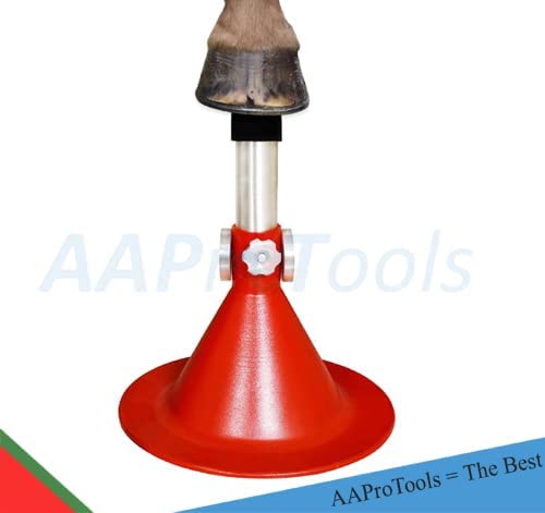 AAProTools Standard Size Farrier Stand Equine Trimming Shoeing Barefoot With Free Hoof Knife Gift