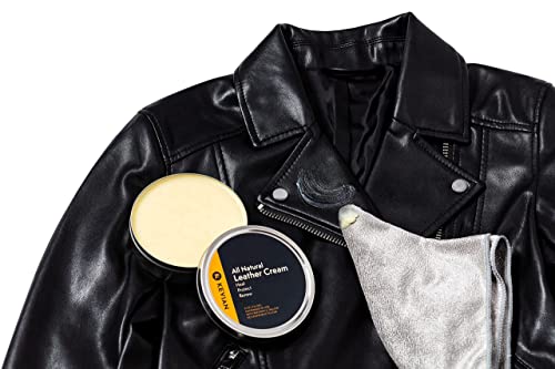 Kevian Leather Cream and Conditioner - Heals, Protects, and Renews - All-Natural Formula Made with Beeswax and Tallow - Made in USA! (4oz)