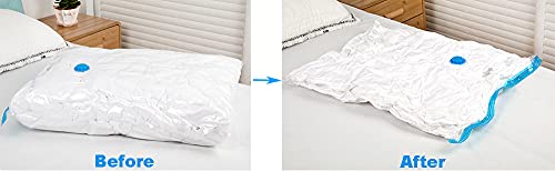 Vacuum Storage Bags Space Saver Bags for Comforters Clothes Pillow Bedding Blanket Storage (4 Pack Jumbo - 40 * 27.5 inches)