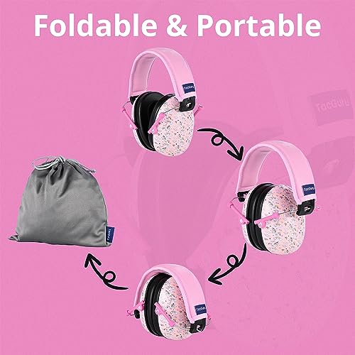 TacGuru 130 Special Edition, Kids Ear Protection Earmuffs, Hearing Protection for Kids, One Size for 3-16 Yr Old, Unicorns Pattern