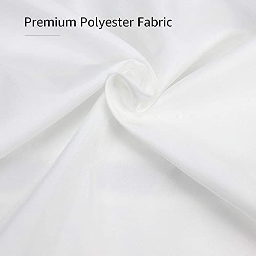 VEGA U Floral Fabric Shower Curtain for Bathroom, Botanical Flower Bath Decor with Hooks, Hotel Quality, 72x72 Inch