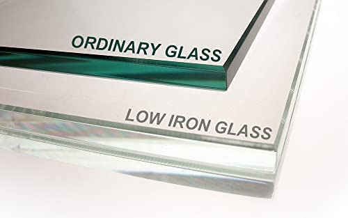 Allcolor Ultra Clear Rimless Aquarium Tank 2-22 gallons Low Iron Glass (21Gal - Top Glass Canopy)