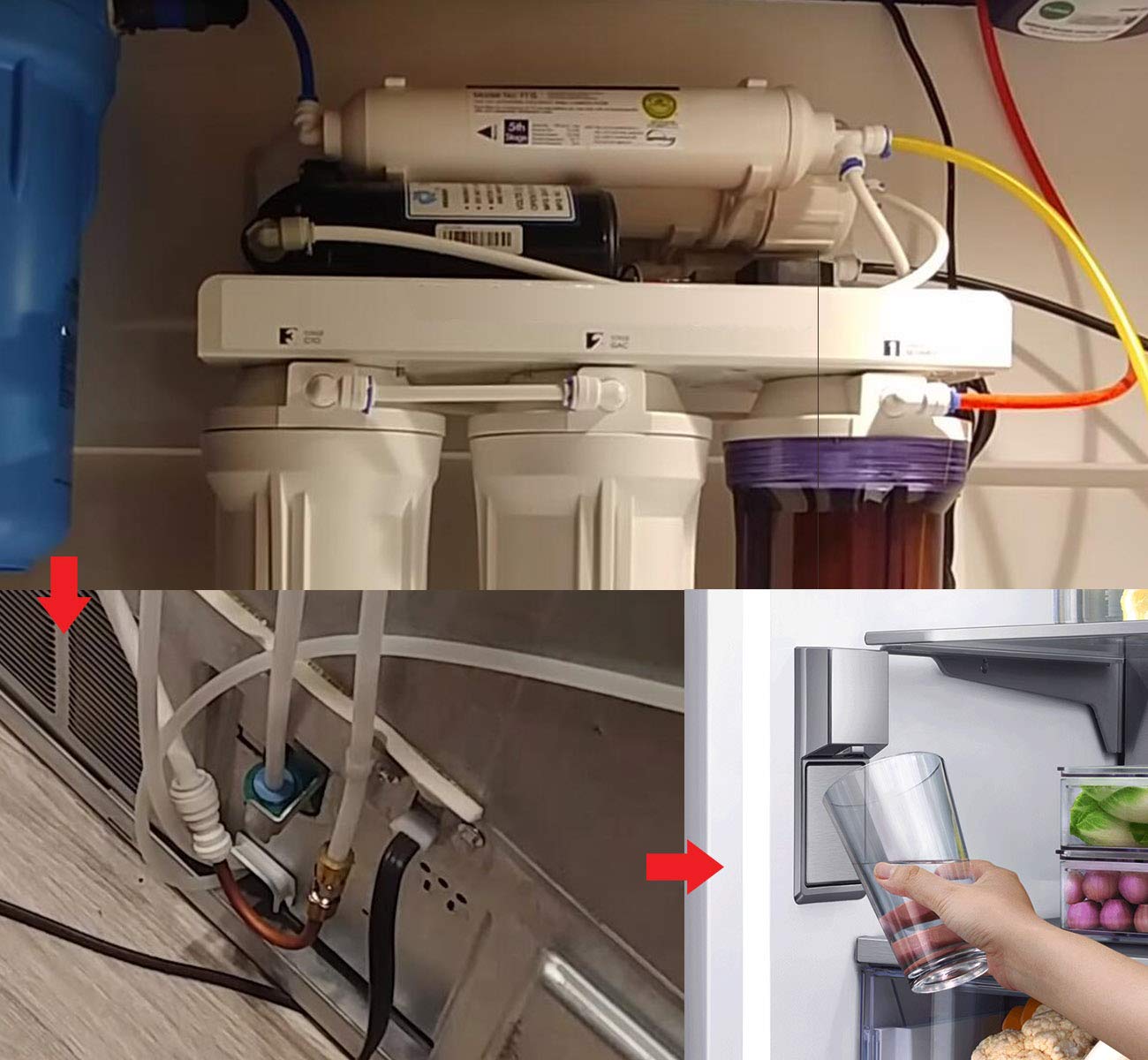 49.2Ft Water Supply Pipe Tube,Refrigerator Water Line +Fridge Connector Kit, ice Maker Water Line Kit for Refrigerator,Ice Maker... (1/4" tubing Pipe)-Easy Installation
