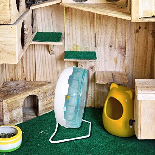 Aucks Silent Hamster Exercise Wheels 6.9 inch Stand Silent Spinner for Hamster Gerbils, Mice,Other Small Animals
