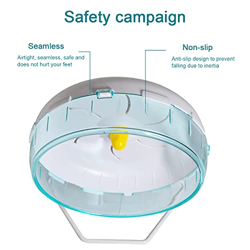 Aucks Silent Hamster Exercise Wheels 6.9 inch Stand Silent Spinner for Hamster Gerbils, Mice,Other Small Animals