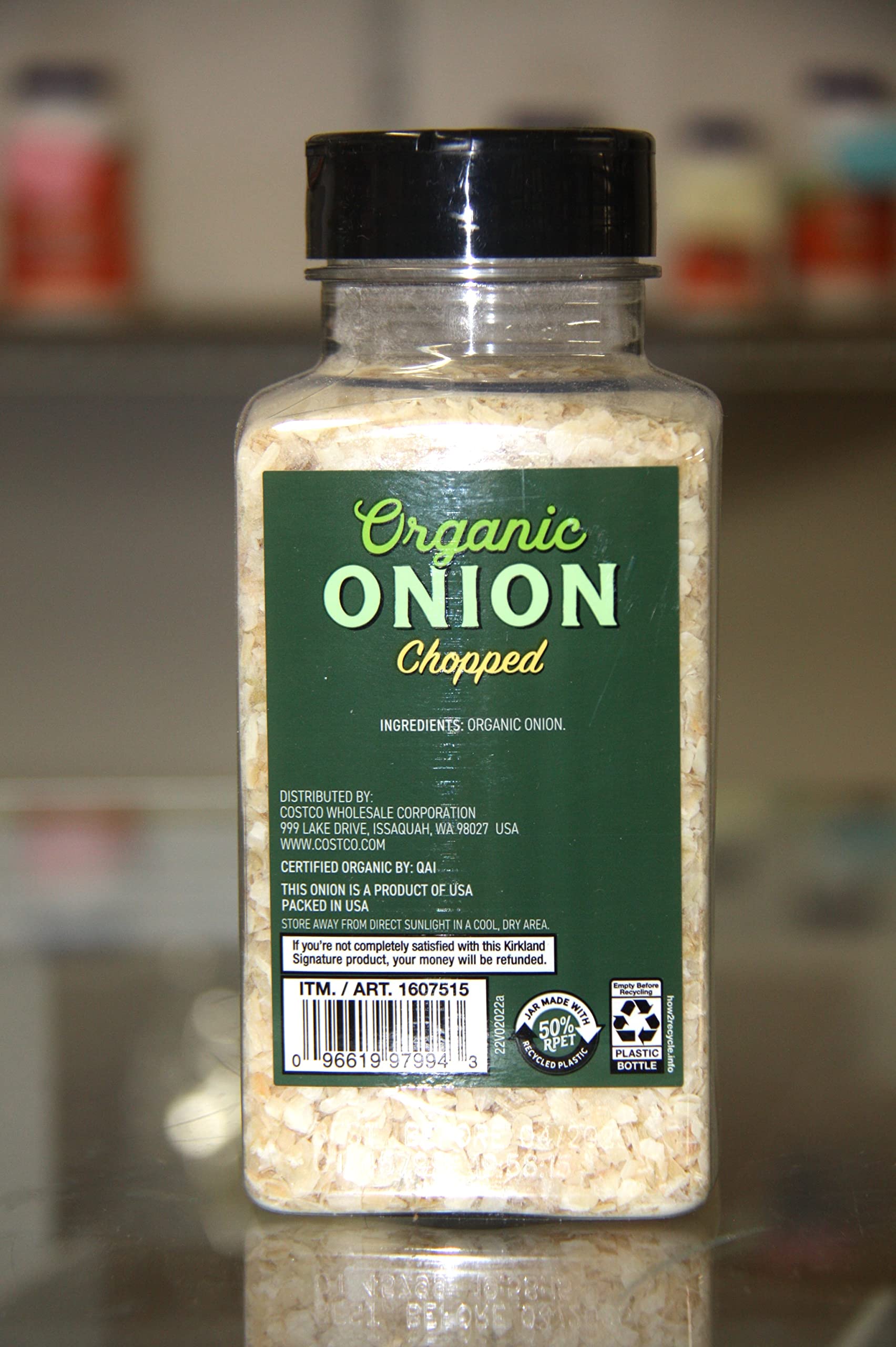 KIRKLAND SIGNATURE ORGANIC ONION CHOPPED GROWN IN THE USA 11.30 OZ