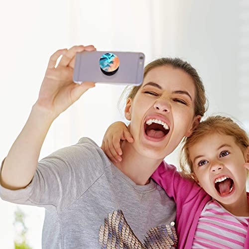 30 Phone Grip Holder with Double-Sided Sticker Phone Finger Expanding Stand Holder for Almost Phones Cases (Black, White)