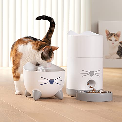 Catit PIXI Smart Feeder – Automatic and Customizable Feeding Schedule with App Support, White