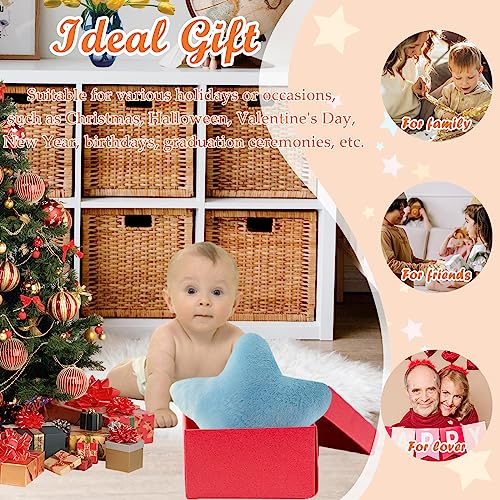 AUCOOMA 15.7" Star Pillow Blue Plush Star Shaped Pillow Stuffed Hugging Toy Decor Gift