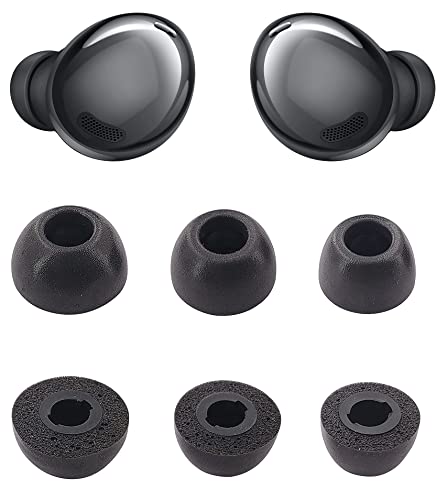 ALXCD Foam Ear Tips Replacement for Galaxy Buds Pro Headphones, S/M/L 3 Pairs Soft Foam Earbud Tips, Fit for Galaxy Buds Pro Earbuds SM-R190, Foam, S/M/L
