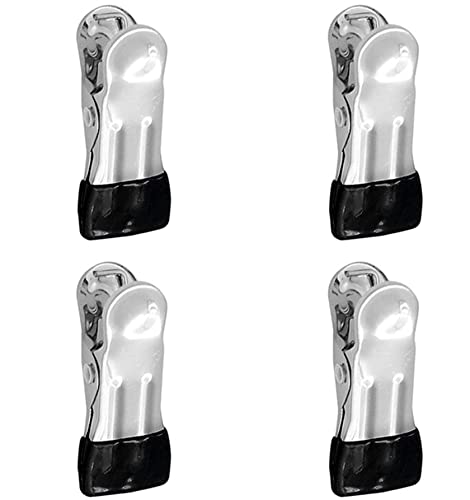DKKO Stainless Steel ClothesPins Multi-Function Clips Hanging Towel Clamp Cloth Picture Food Bag Sturdy Heavy Duty,20pcs Black
