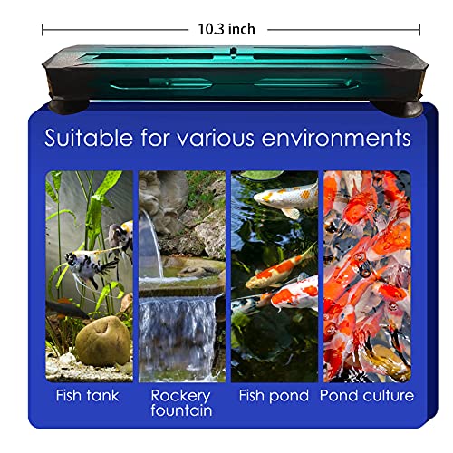 TAISHAN Aquarium Clean Light,13 W UV Sanitizer Submersible Light with Timer,Aquarium Water Clean Green Clear Waterproof Clean Lamp for Pond,Swimming Pool,Indoor