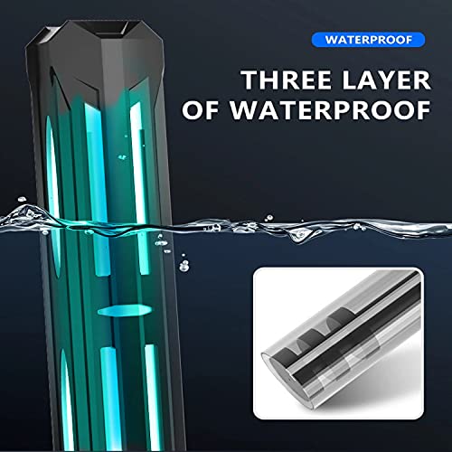 TAISHAN Aquarium Clean Light,13 W UV Sanitizer Submersible Light with Timer,Aquarium Water Clean Green Clear Waterproof Clean Lamp for Pond,Swimming Pool,Indoor
