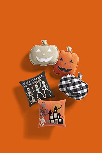 Mud Pie Pumpkin Pillow, 1 Count (Pack of 1), Orange