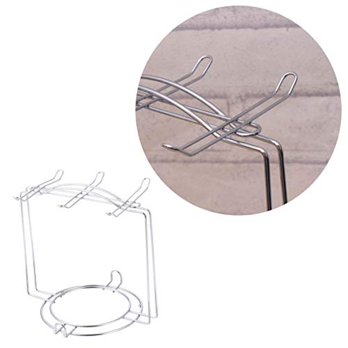 Cabilock Mug Stand Mug Plates Holder Coffee Cup Rack Stand Stainless Steel Coffee Cup Holders for 4 Cups 6 Plates ( Silver ) Mug Tree