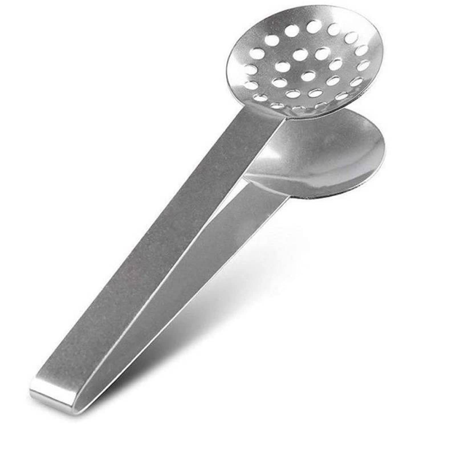 ACSONS ice Tongs Teabag Holder Grip Stainless Steel Tea Bag Tongs Strainer Clip Tea Bag Squeezer for Loose Tea Gripping Ice Cubes Loosing Leaf