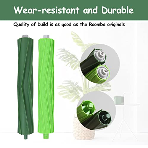 ROBBEAR 1 Set Replacement Roller Brushes Compatible with iRobot Roomba J & I & E Series J7 J7+ i3 i3+ i4 i4+ i6 i6+ i7 i7+ i8 i8+Plus E5 E6 Robotics Vacuum Cleaner Accessories Replacement Parts