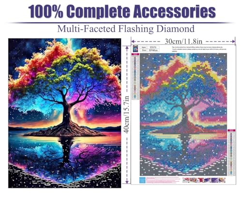 LWZAYS Diamond Painting Kits for Adults,5D DIY Full Drill Round Art Gems Vertical Diamond Art Perfect for Home Wall Decor 12x16 Inch/30 * 40cm
