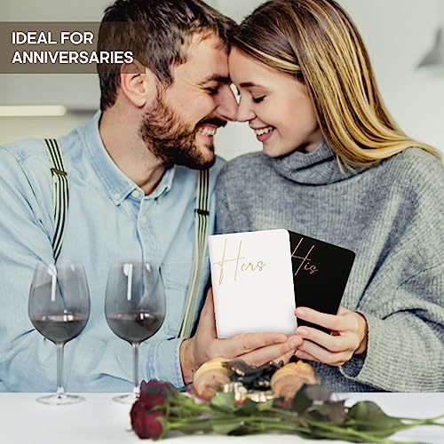 Taja Vow Books His and Hers, Wedding Vow Books with Gold Foil Lettering, Perfect Wedding Ceremony Essential for Wedding Stuff - Timeless Elegance