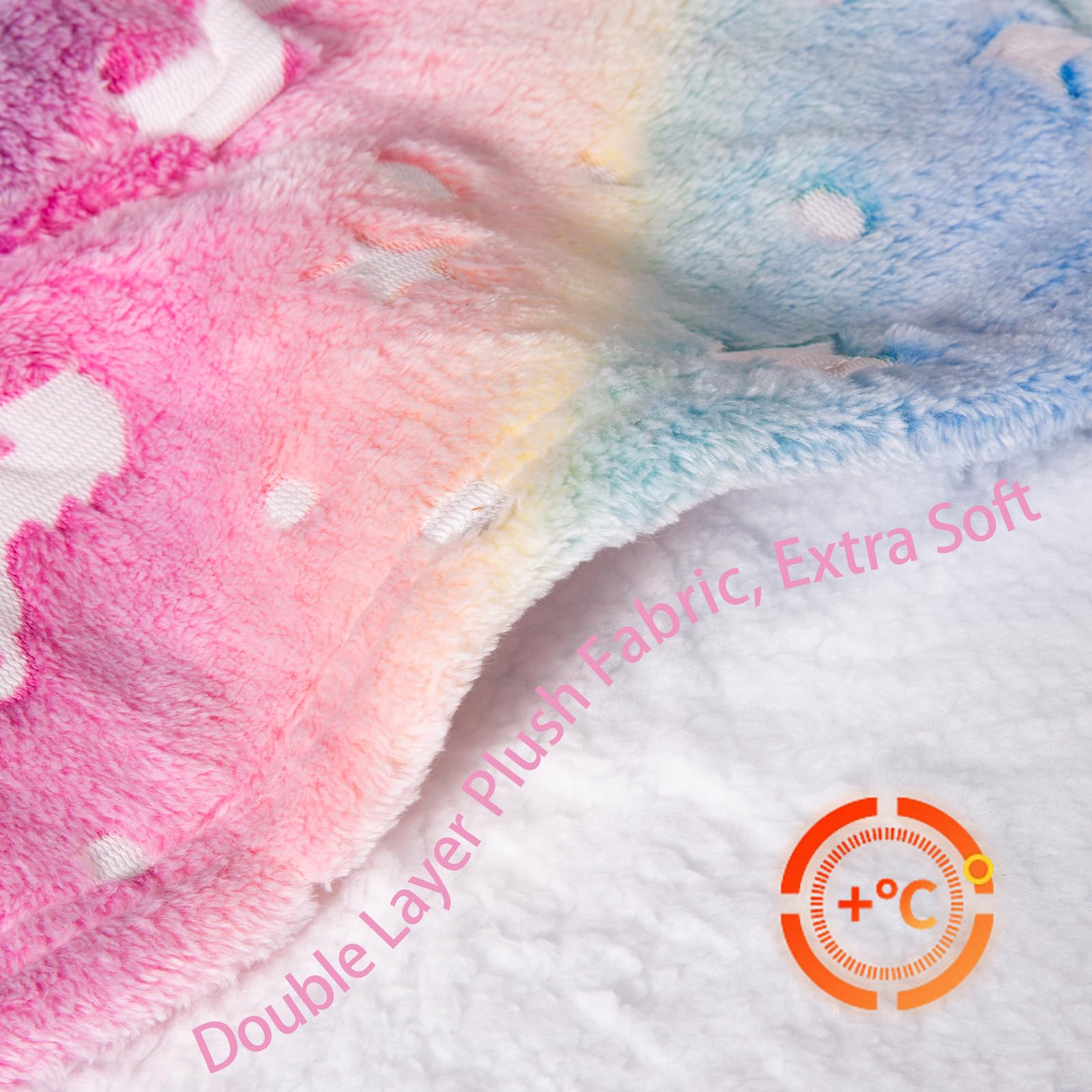 MeMoreCool Wearable Blanket Kids Blanket Hoodie, Hooded Blanket Kids Comfy Blanket Sweatshirt, Toddler Blanket with Hood