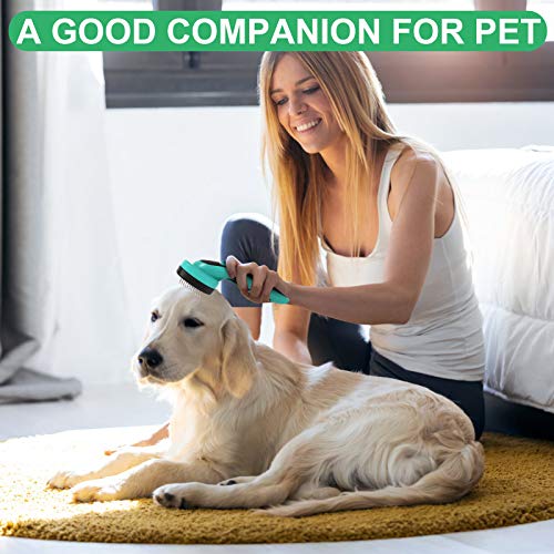 Self cleaning Slicker Brush, shedding and grooming tool for pets, remove loose hair, Fur, Undercoat, Mats, Tangled Hair, knots for large medium small sensitive long or short hair dogs, cats, rabbit