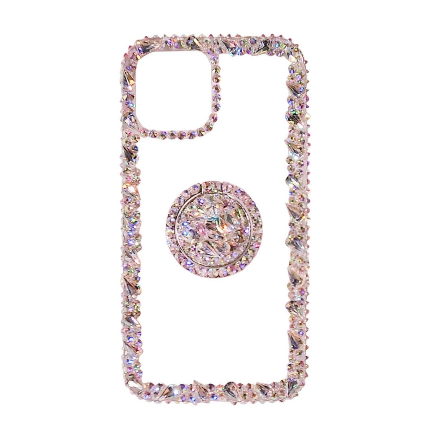 redecarie for Galaxy S9 Plus Case,Luxury Bling Glitter Diamond Ring Holder Kickstand Sparkle Crystal Rhinestone Women Girls Kids Clear Protective Phone Cover for Samsung Galaxy S9 Plus