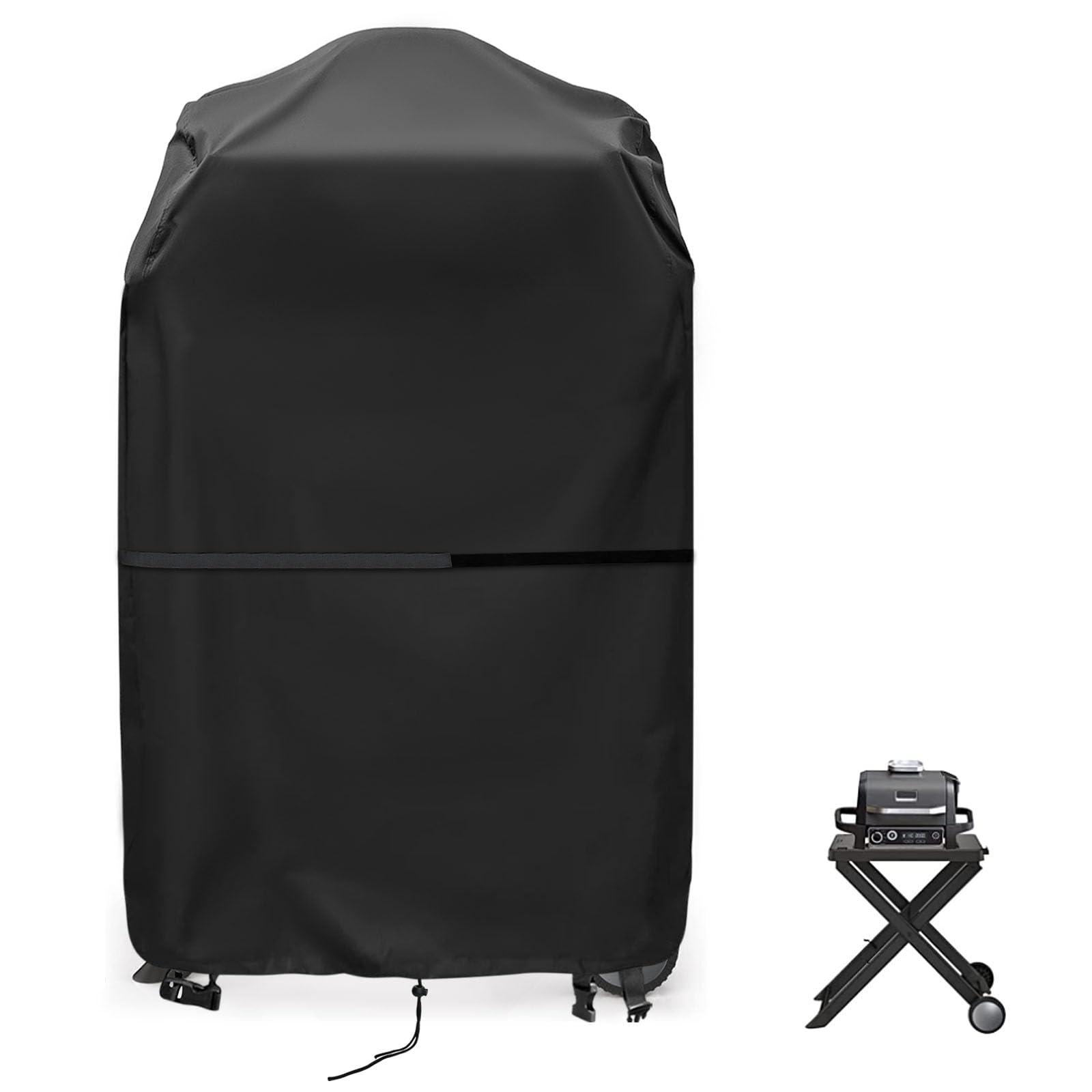 Aidetech Outdoor Grill Cover for Ninja XSKSTAND Woodfire Collapsible Outdoor Grill Stand, Waterproof BBQ Grill Cover Griddle Cover- 32 x 23x 40inch, Black