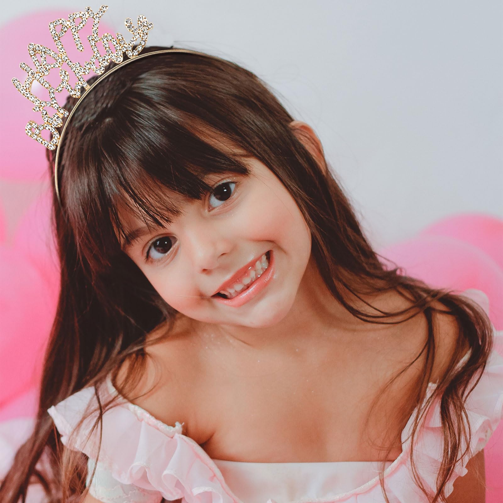 Ondder Gold Birthday Sash and Tiara for Women Birthday Party Decorations for Women Girls