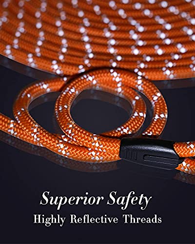 Long Dog Leash for Dog Training 10FT/16FT/30FT/50FT/100FT, Reflective Threads Check Cord Dog Leash, Heavy Duty Dog Lead for Large Medium Small Dogs Outside Walking, Playing, Camping, or Yard