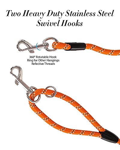 Long Dog Leash for Dog Training 10FT/16FT/30FT/50FT/100FT, Reflective Threads Check Cord Dog Leash, Heavy Duty Dog Lead for Large Medium Small Dogs Outside Walking, Playing, Camping, or Yard